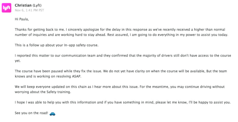 Lyft's New Mandatory Safety Training Program