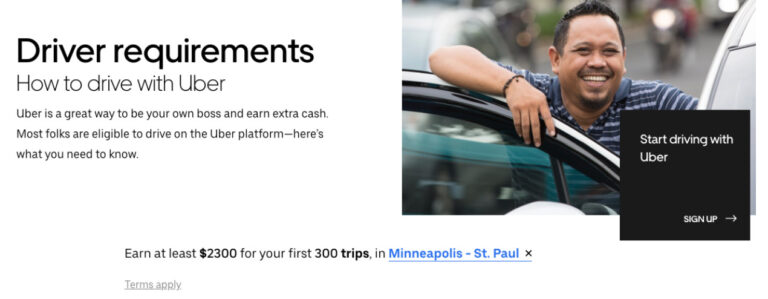 Uber Sign Up Bonus for New Drivers [Updated for 2025 ]