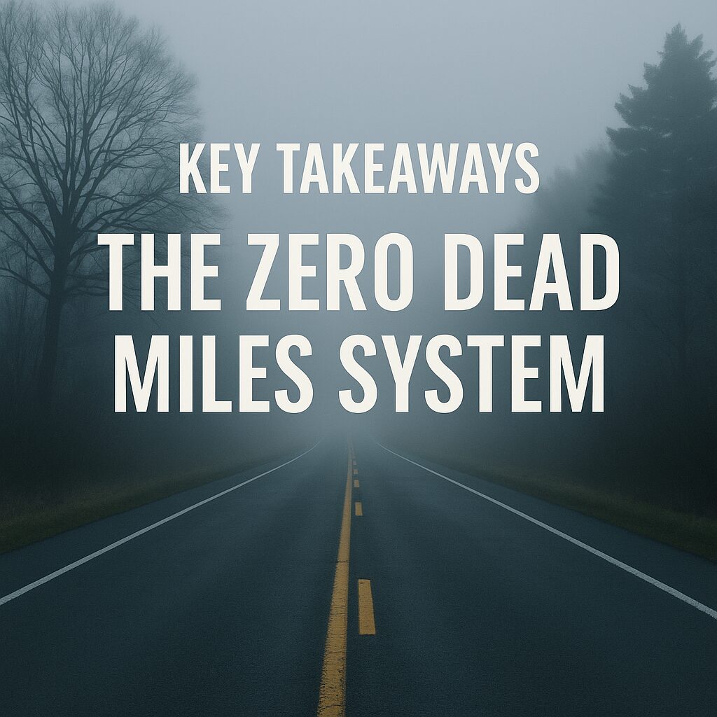 How I Cut My Dead Miles to Almost Zero—and Boosted My Pay Overnight