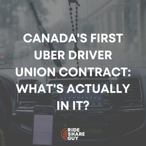 Canada's First Uber Driver Union Contract: What's Actually in It?